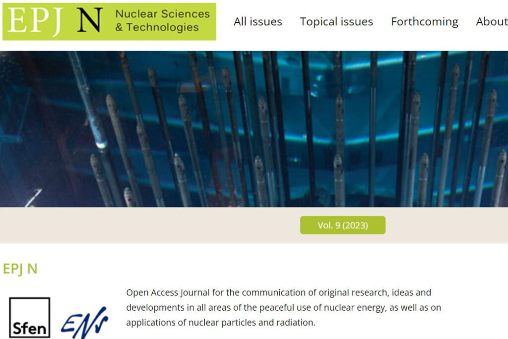 The European Journal of Physics, supported by the Sfen, now has an ...
